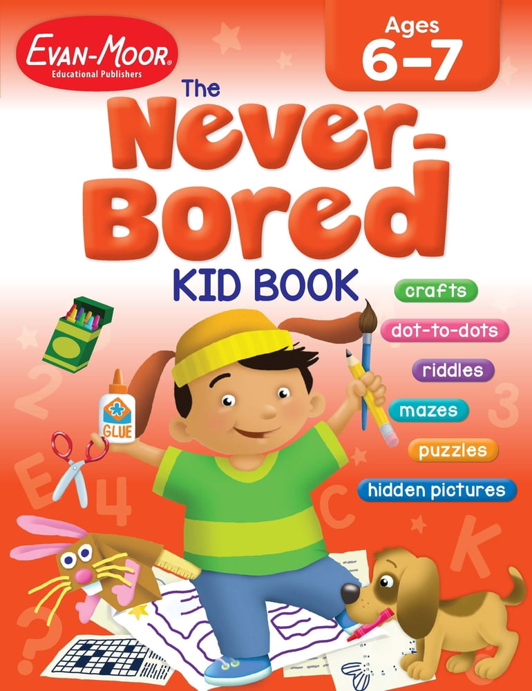 Pre-Owned Evan-Moor The Never-Bored Kid Book, Age 6 - 7 Workbook ...
