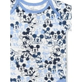 Mickey Mouse Baby Boy Short Sleeve Bodysuits, 3 Pack - Walmart.com
