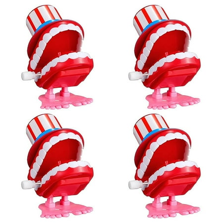 Diconna Funny Clockwork Chattering Teeth Desktop Toys for Party with ...