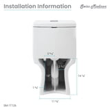 Daxton One-Piece Elongated Dual-Flush Toilet 1.1/1.6 gpf - Walmart.com