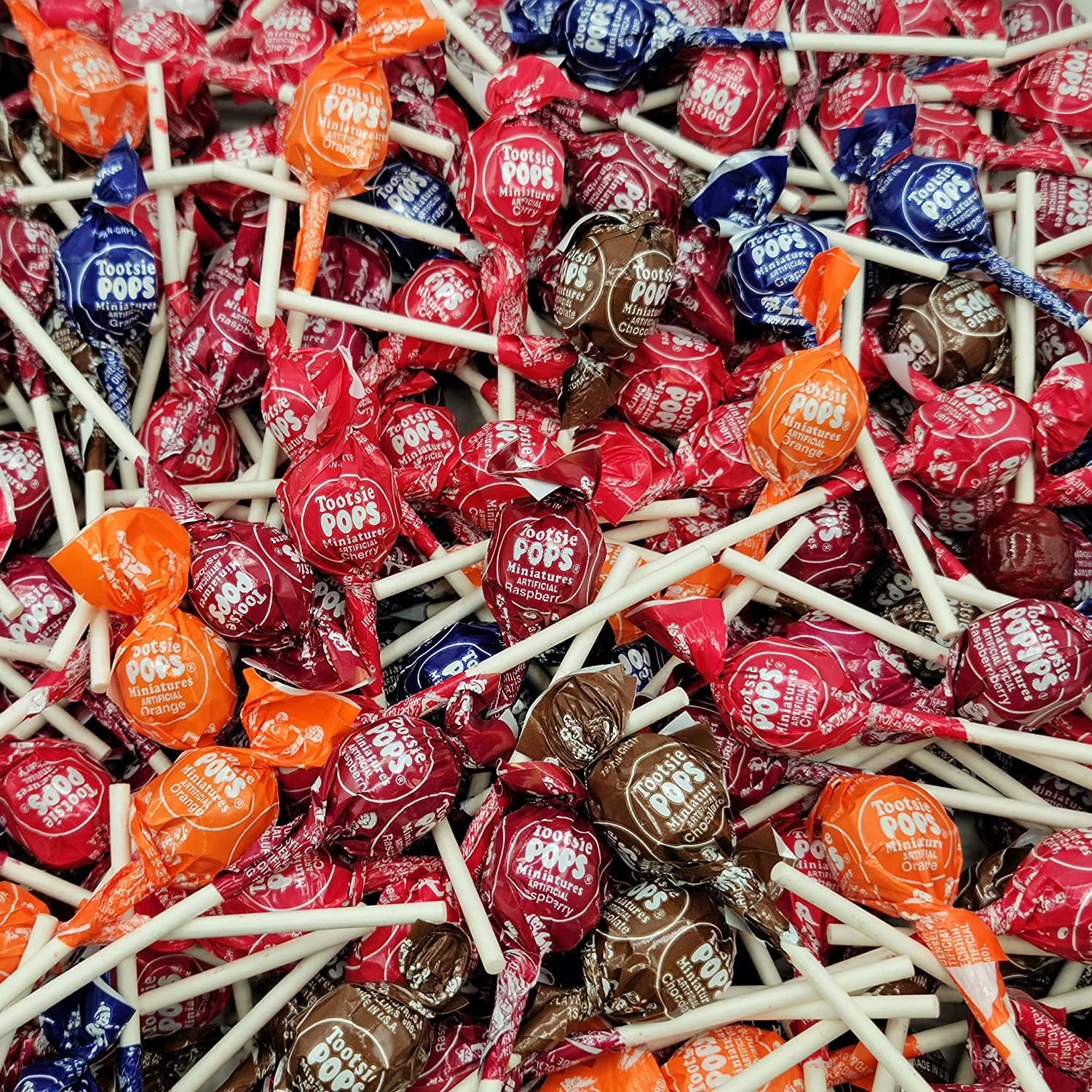Tootsie Roll Pops Minis Mini Pops Filled with Chewy Tootsie Roll ...
