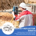 Uxcell Survey Reflector Target (20x20mm, White)(100 Pcs) Self-Adhesive ...