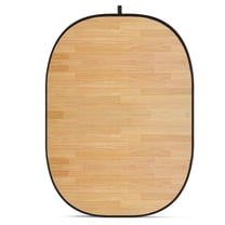 Glow CBA-WW0008 5x6.5' Fabric Collapsible Backdrop, Wooden Wall ...
