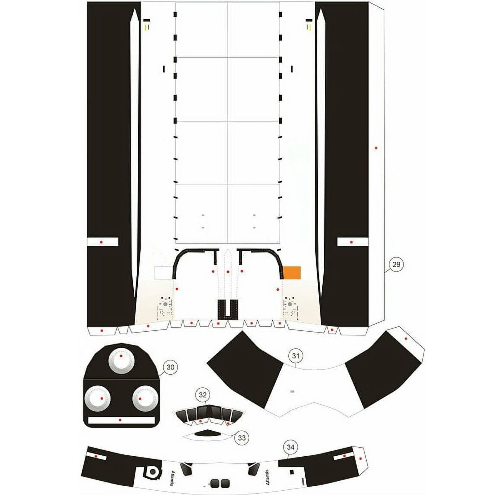 Space Shuttle Paper Model Print Out