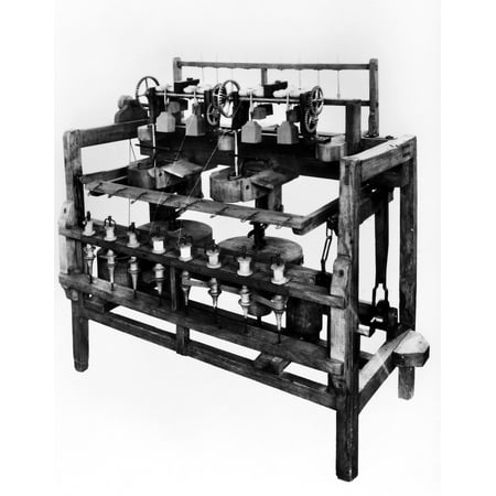 Textile Manufacture, 1775. /Nsir Richard Arkwright'S Improved Spinning ...