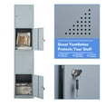 Fesbos Metal Locker for Gym, School, Office, 71" Metal Storage Locker ...