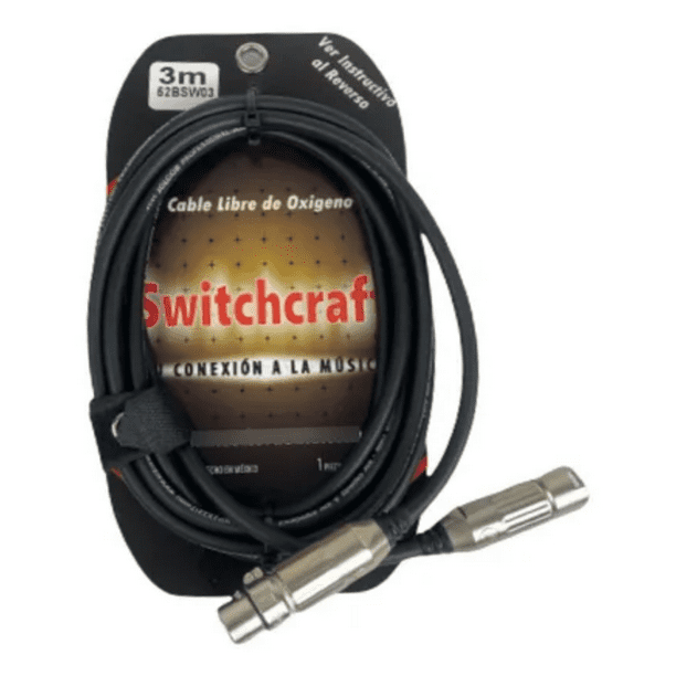 CABLE PARA MICROFONO SWITCHCRAFT XLR A XLR 3M Solcor 52BSW03 | Walmart en línea
