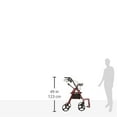 Drive Medical Duet Wheelchair Walker Rollator Combo, Terrain Mobility ...