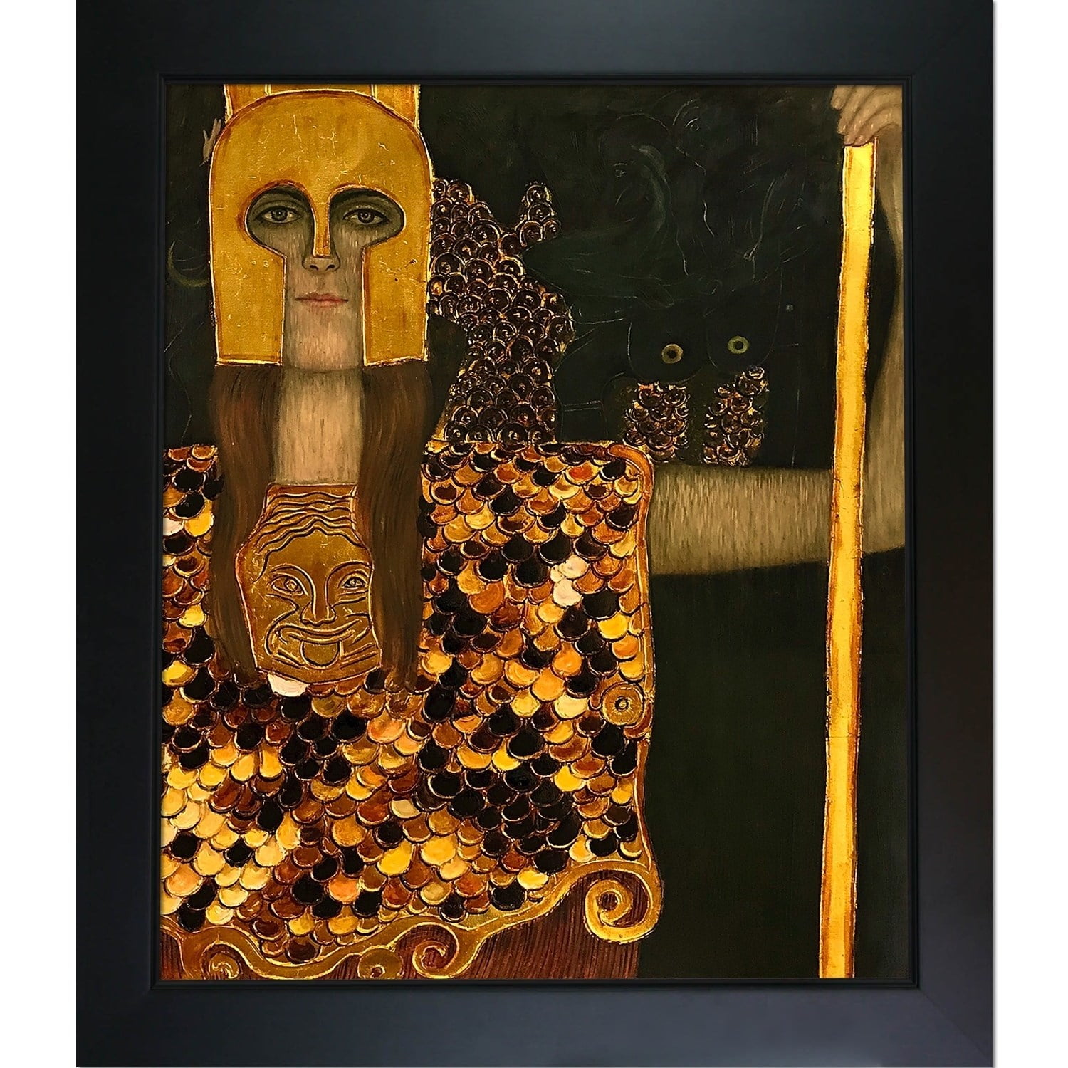 La Pastiche Gustav Klimt 'Pallas Athene (Luxury Line)' Hand Painted ...