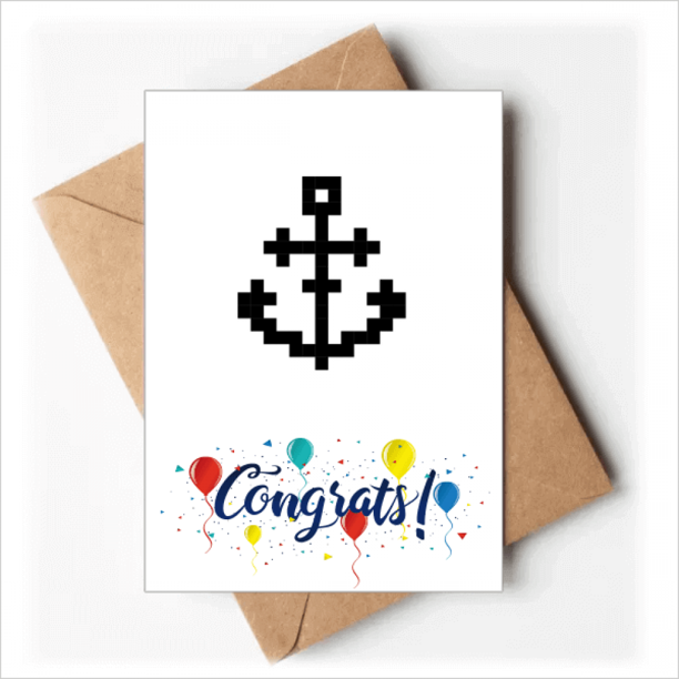 Summer Sail Sailors Ship Pixel Wedding Cards Congratulations Greeting ...