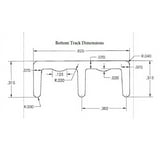 Randall Manufacturing 1/4" Plastic Sliding Door Track (White, 4 FT Long ...