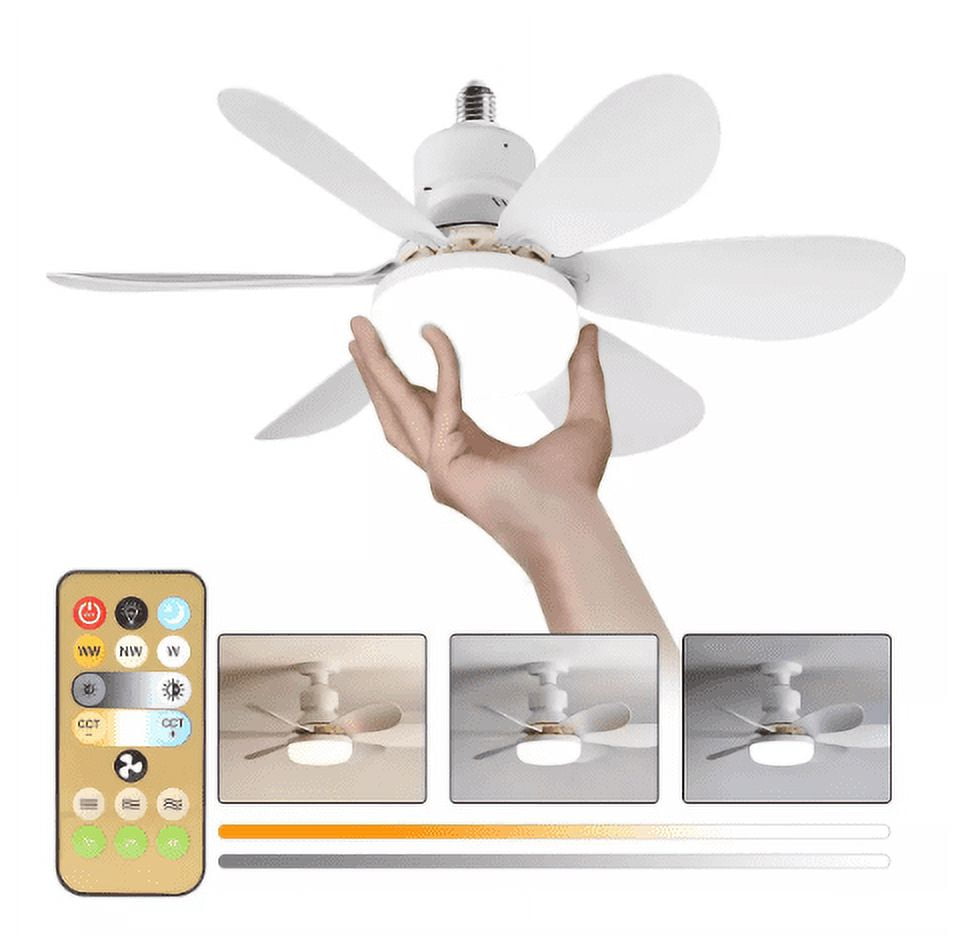 Ventilador De Techo Led 52cm Lampara Ventilador Instalación Fácil ...