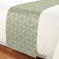 Bed Runner Sage Green Plaid Bedding Scarves Soft Decorative Bed Flag ...