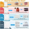 6Pack Thickened Space Saver Vacuum Storage Bags Jumbo for Clothes with ...