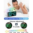 Super Loud Alarm Clock for Heavy Sleepers Adults,Digital Clock with 7 ...