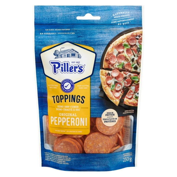Piller's Toppings Pepperoni, 250 grams - Walmart.ca