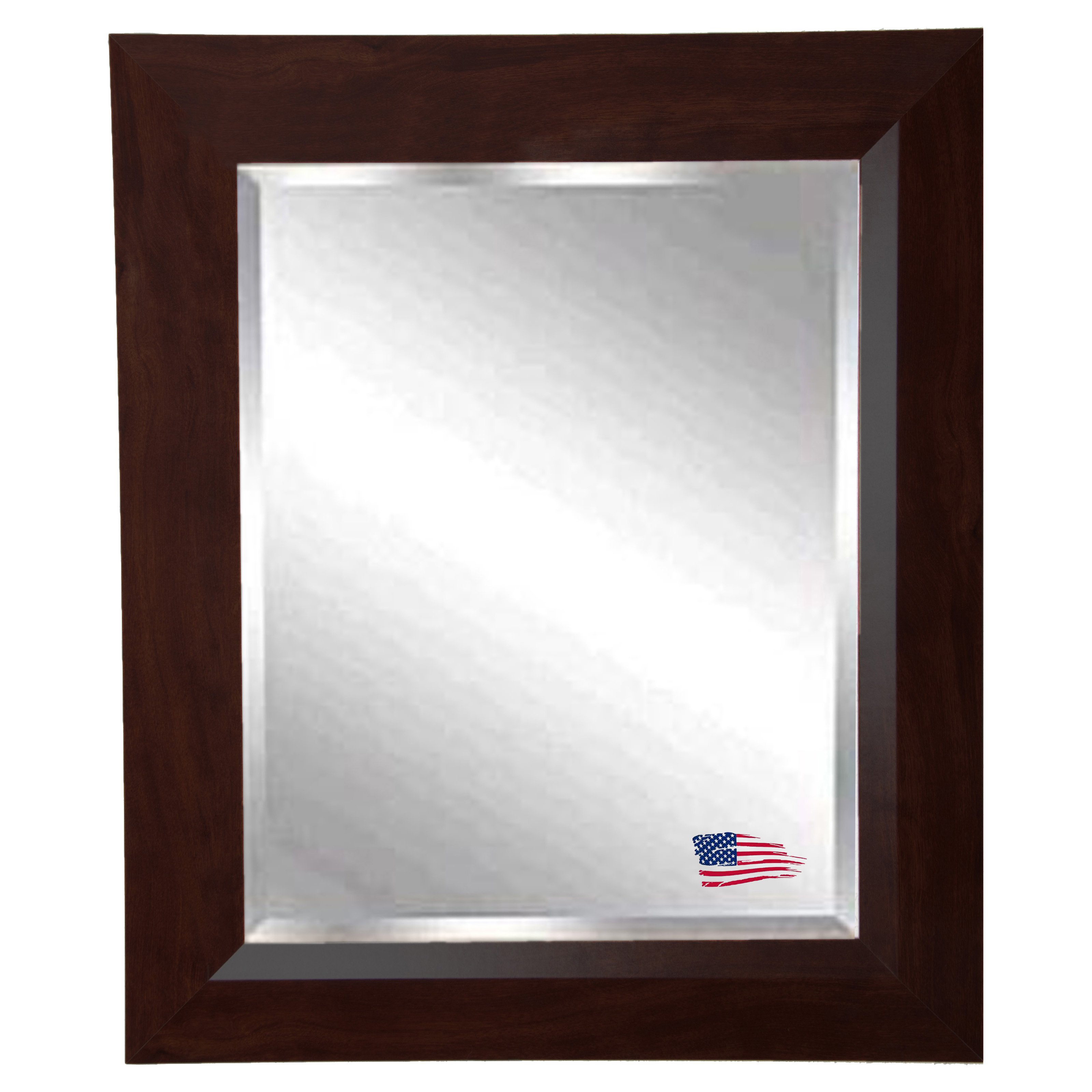 Rayne Mirrors Walnut Wall Mirror - Walmart.com