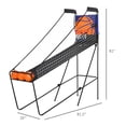 Soozier Indoor Sports Basketball Hoop Arcade Game, Foldable with ...