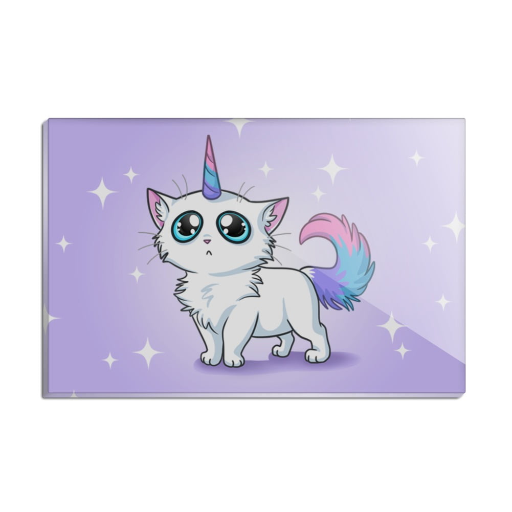 Cat Unicorn Rectangle Acrylic Fridge Refrigerator Magnet - Walmart.com