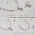 AMASIS Women's Freshwater Pearl Choker Necklace with CZ Pendant, 16 in ...