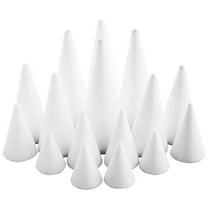 8pcs Foam Cone Polystyrene Cone Shapes Tree Crafts Table Centerpiece ...