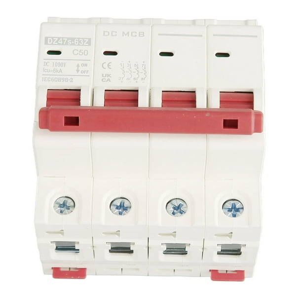 4P Circuit Breaker, Tripping Ability Robust Solar System Circuit Breaker 6000A Breaking Capacity ...
