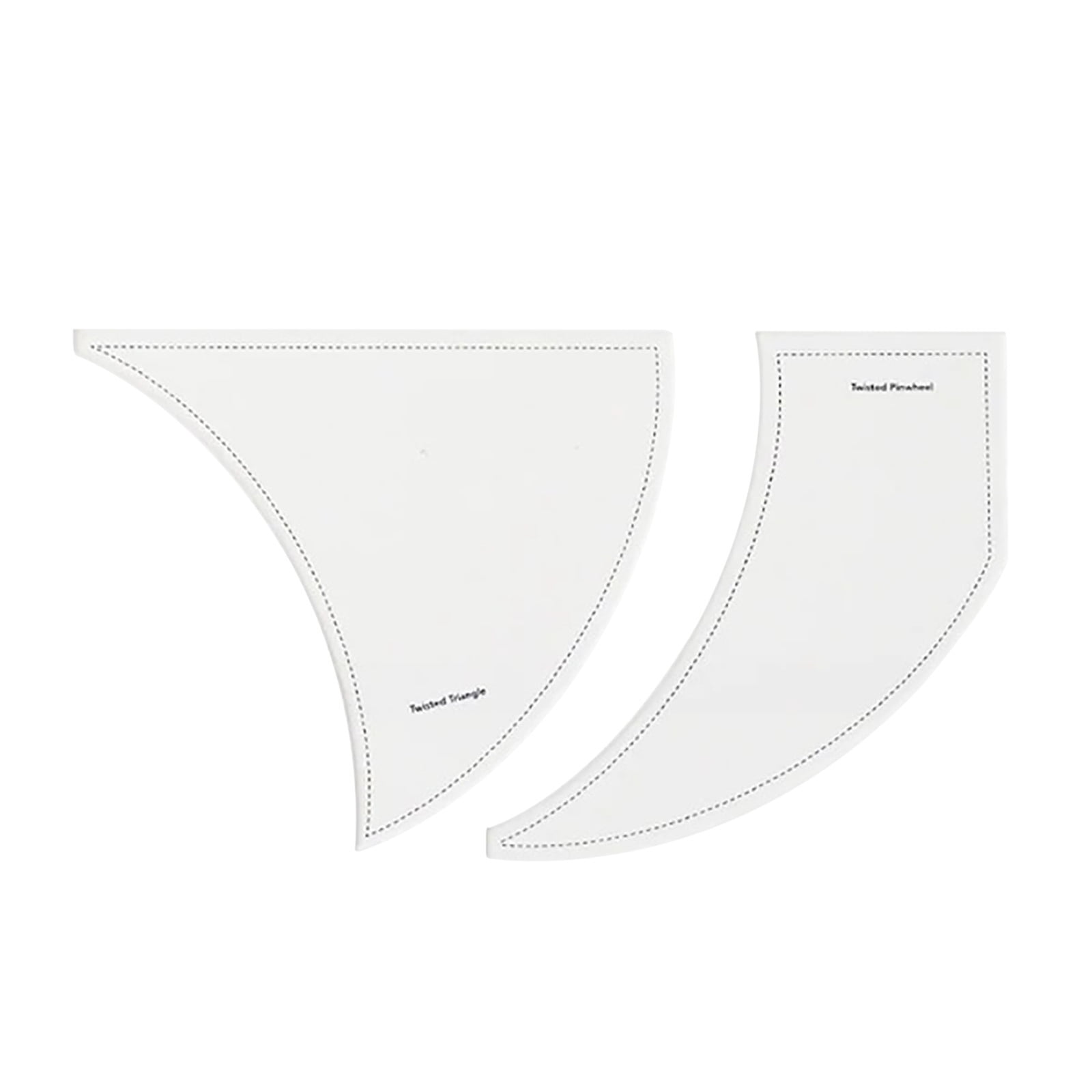 Wovilon 2-Pack Twisted Templates, Acrylic Quilting Templates For Tailor ...