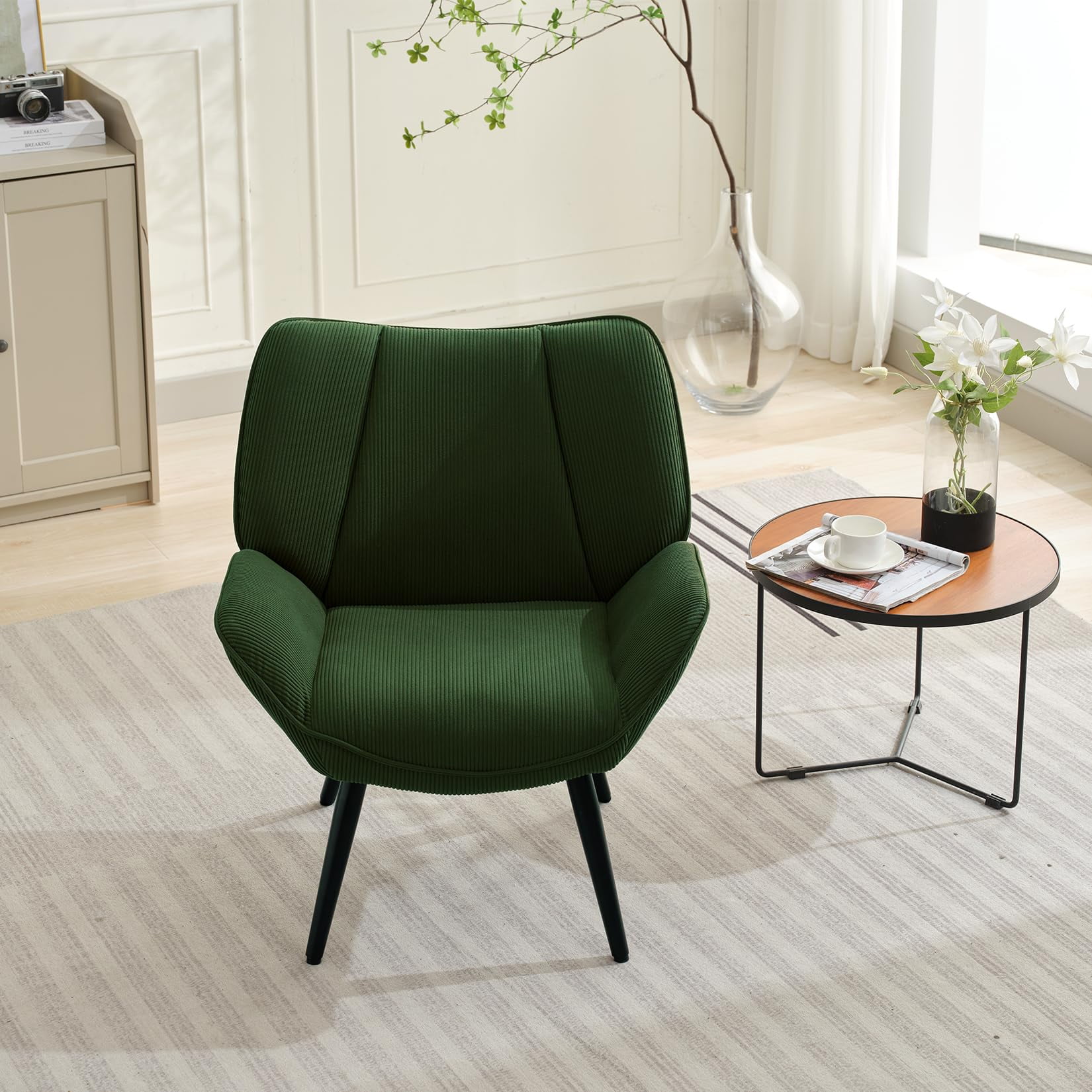 Click here for Tropow Mid Century Accent Chair  Comfy Living Room... prices