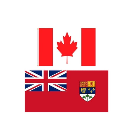 Canada & Canada 1922 Flag Set (2-Pack) (3 by 5 feet) | Walmart Canada