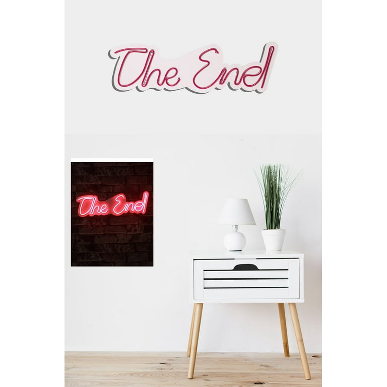 The End Sign Neon