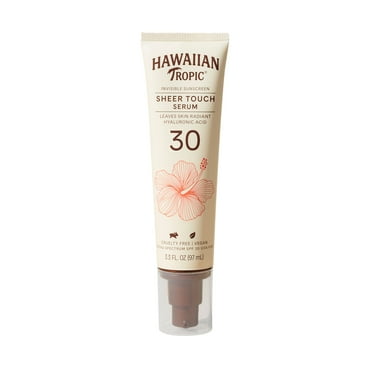 Hawaiian Tropic Light Sun Care, Tropical Sheer Touch Face Sunscreen ...