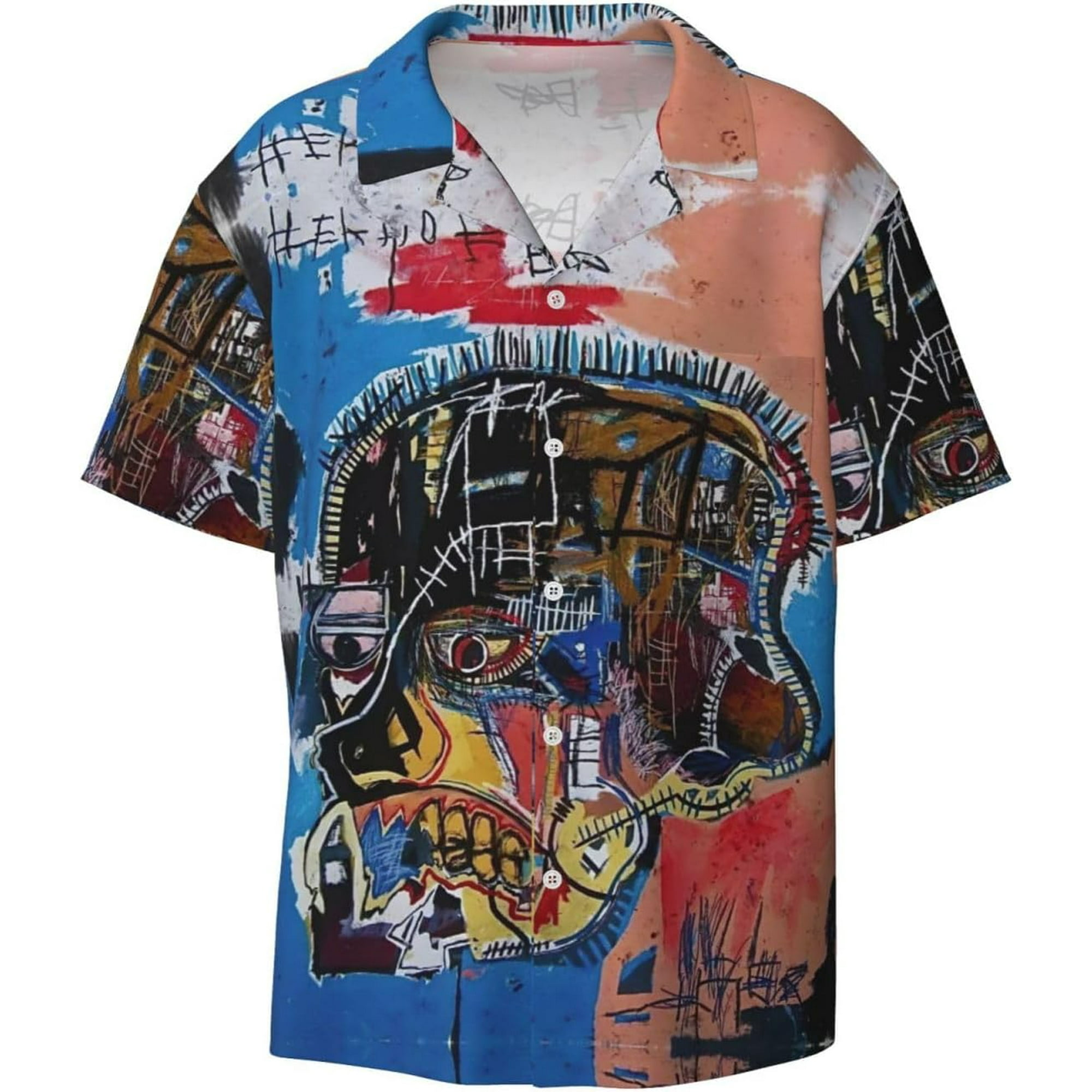 Click here for Jeans Michels Basquiats Mens Hawaiian Shirts Casua... prices