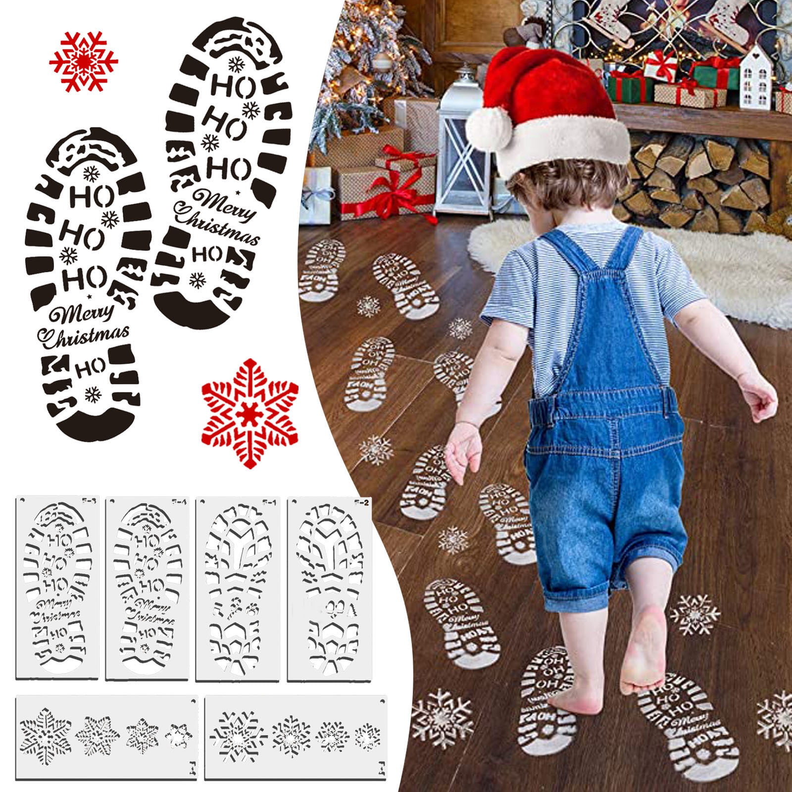 Click here for Harpily Home Decor 6pcs Footprints And Snowflakes... prices