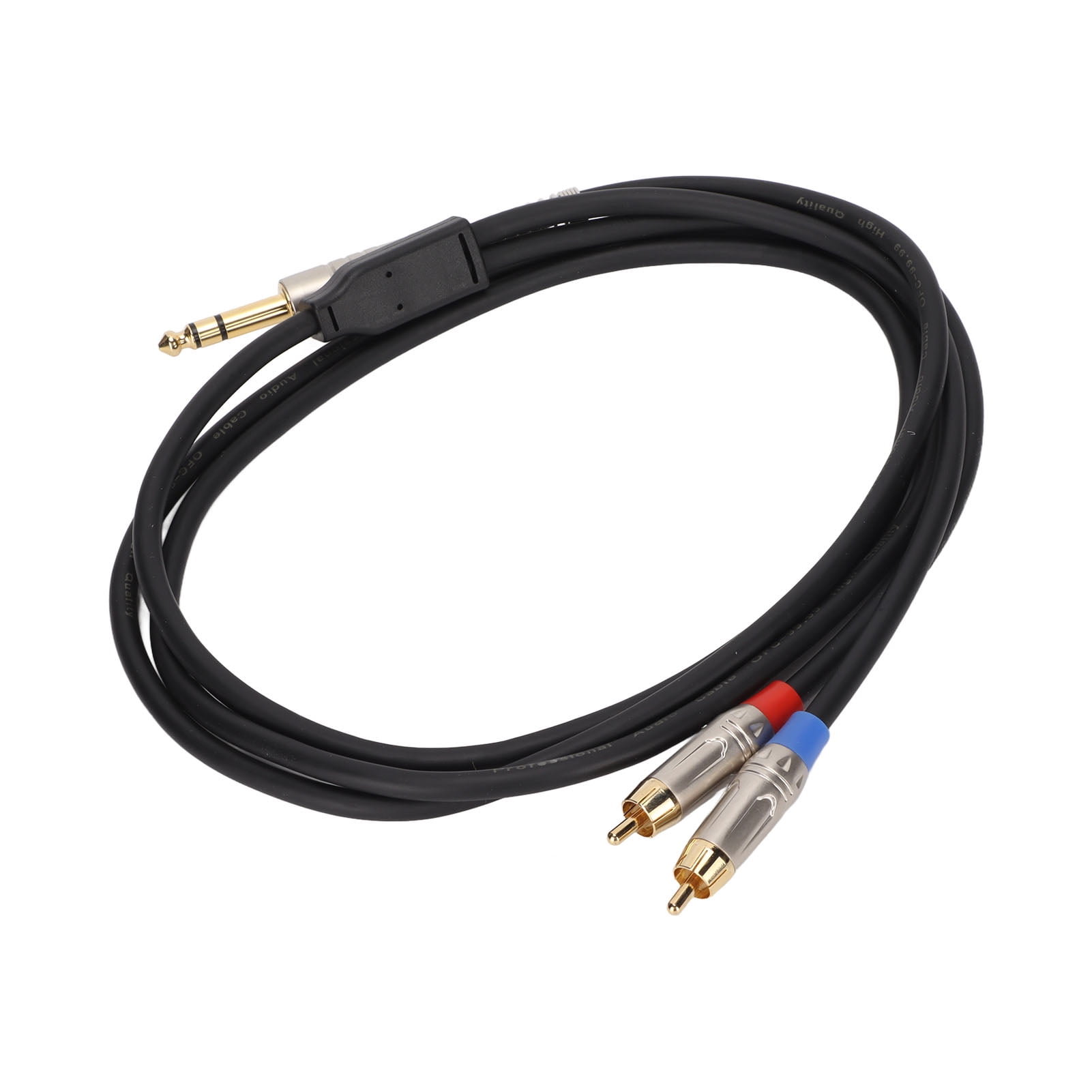 Cable de micrófono TR Sto RCA, Cable divisor de micrófono TRS macho a ...