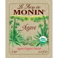 Monin Organic Agave Syrup 1L (33.8 fl oz) Plastic Bottle + Gold Pump ...