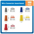 [UL Listed] Cable Matters 180-Pack Wire Connectors/Wire Nuts Connectors ...