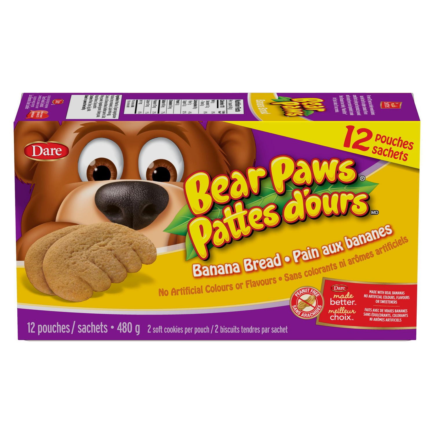 Click here for Bear Paws Banana Bread Family Pack  Dare 480 G prices