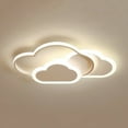 Miumaeov 42W Indoor Modern Cloud Shape Ceiling Light Aluminum +Acrylic ...