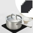 Clearance 4 Placemats Silicone Trivet Mats For Pots & Pans Heat ...