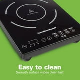 Hamilton Beach Single Induction Cooktop, 1800 watt, Heats 40% faster ...