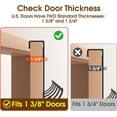 KALOMB-Over The Door Hooks Hanger with Extended Arms, Fit 1 3/8" Door ...