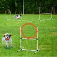 Aukfa Dog Agility Equipment Set, Includes Agility Hurdle, Jumping Ring ...