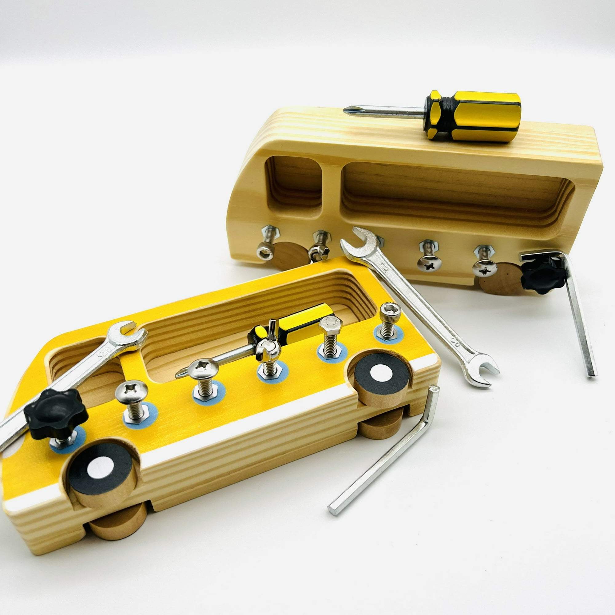 Click here for Deedal Studio Montessori Screw Bolts Wooden Busy B... prices