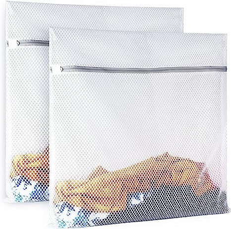 2 Pack Mesh Laundry Bag-2 XXL Oversize Delicates Laundry Bag-Extra ...
