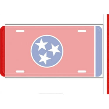 Tennessee State Flag Novelty Metal Vanity License Tag Plate - Walmart.com