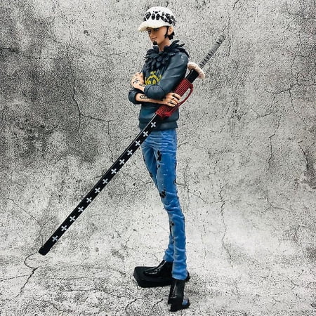 One Piece Anime Traeaigar Law Hand-made Black Toy Clothes Eating Bun ...