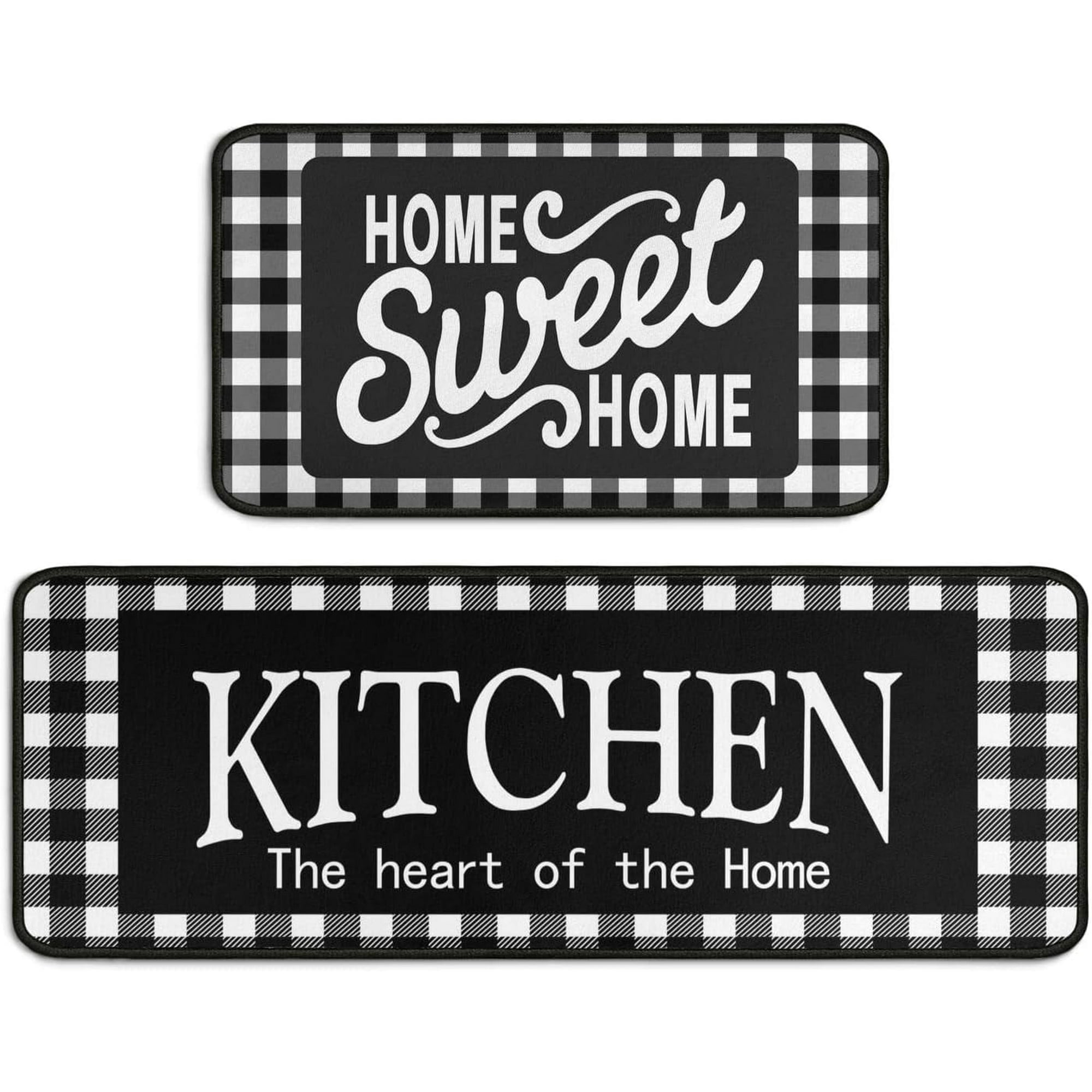 Click here for Shunyum Buffalo Plaid Kitchen Mats For Floor Set O... prices
