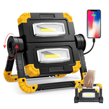 LED Mechanic Work Light Rechargeable 2000 Lumen COB Portable Flood ...