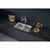 Blanco PRECIS Equal Double Bowl SILGRANIT Sink White - Walmart.com