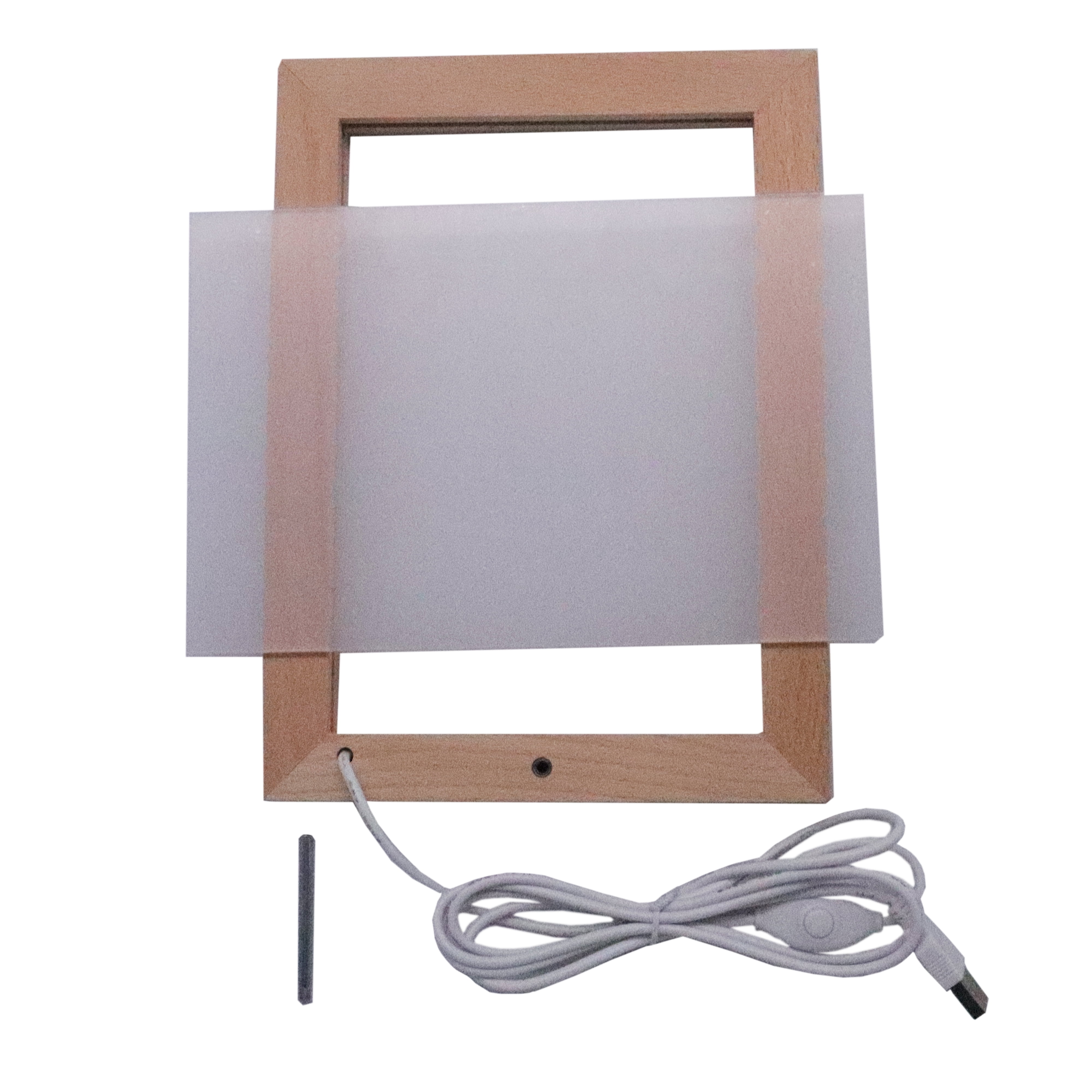 Buy VING 2sets / pack Wood Photo Frame 3D LED Photo Frame Kit ( Wooden ...